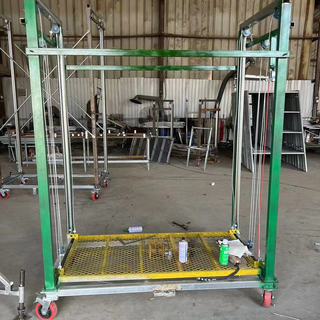 Portable 2m To 10m 500kg Electric Scissors Scaffolding Platform Safe ...