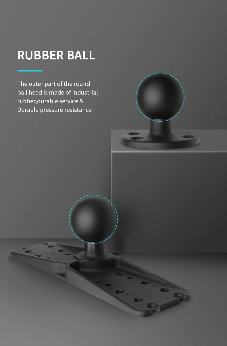 2.25'' D Size Ball with 11''x3'' Plate for Marine GPS Scanner