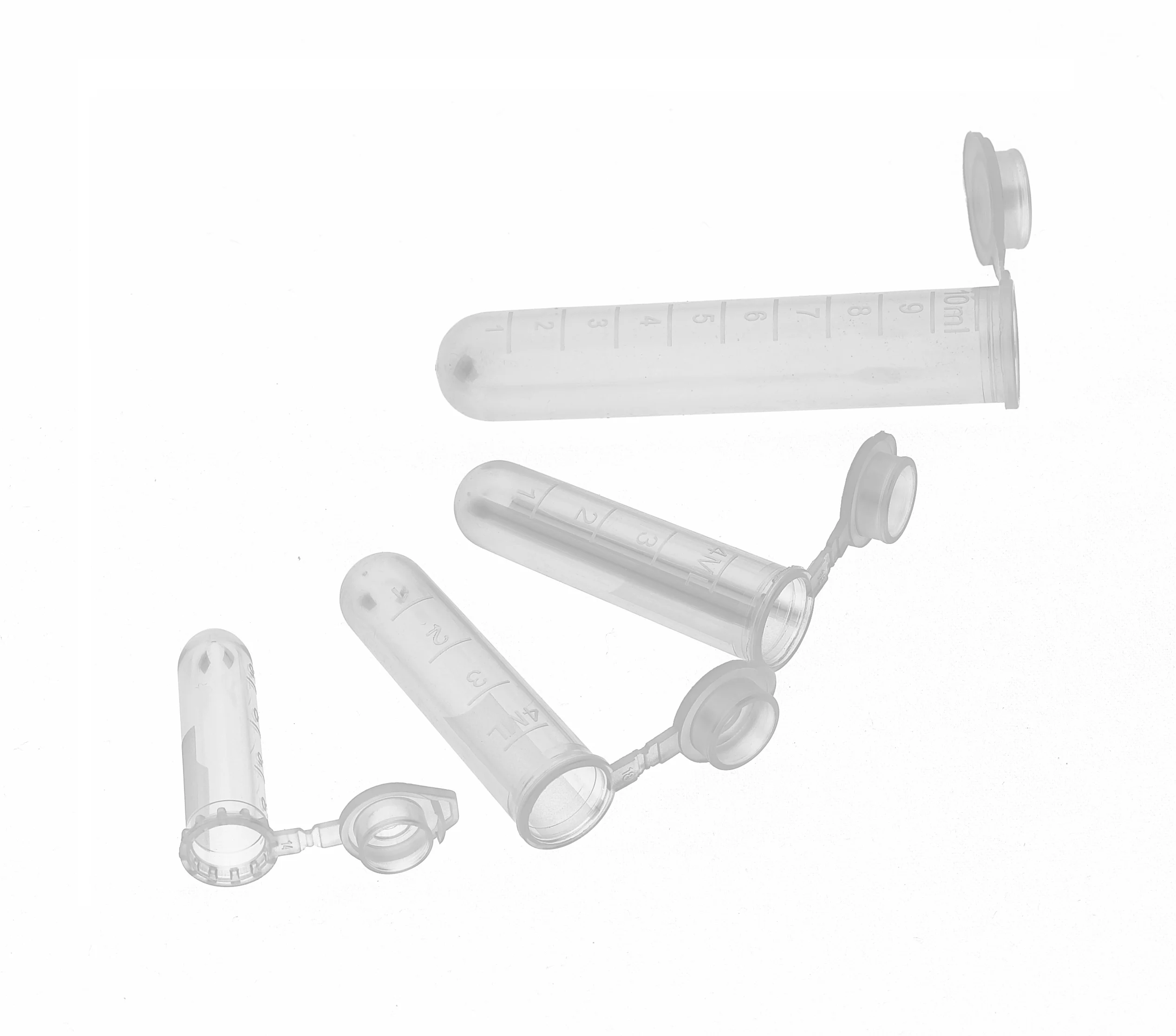 Laboratory Clear Plastic Microcentrifuge Falcon Tube 1.5ml