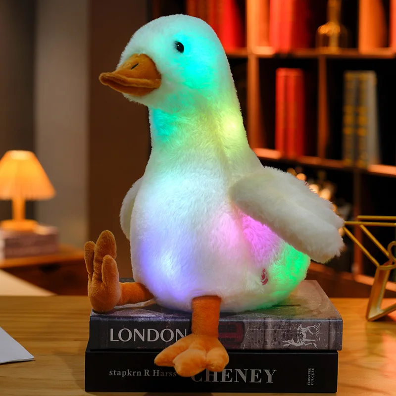 Cute Led Plush Goose Led Colorful Glowing Lovely Goose Shape Stuffed ...