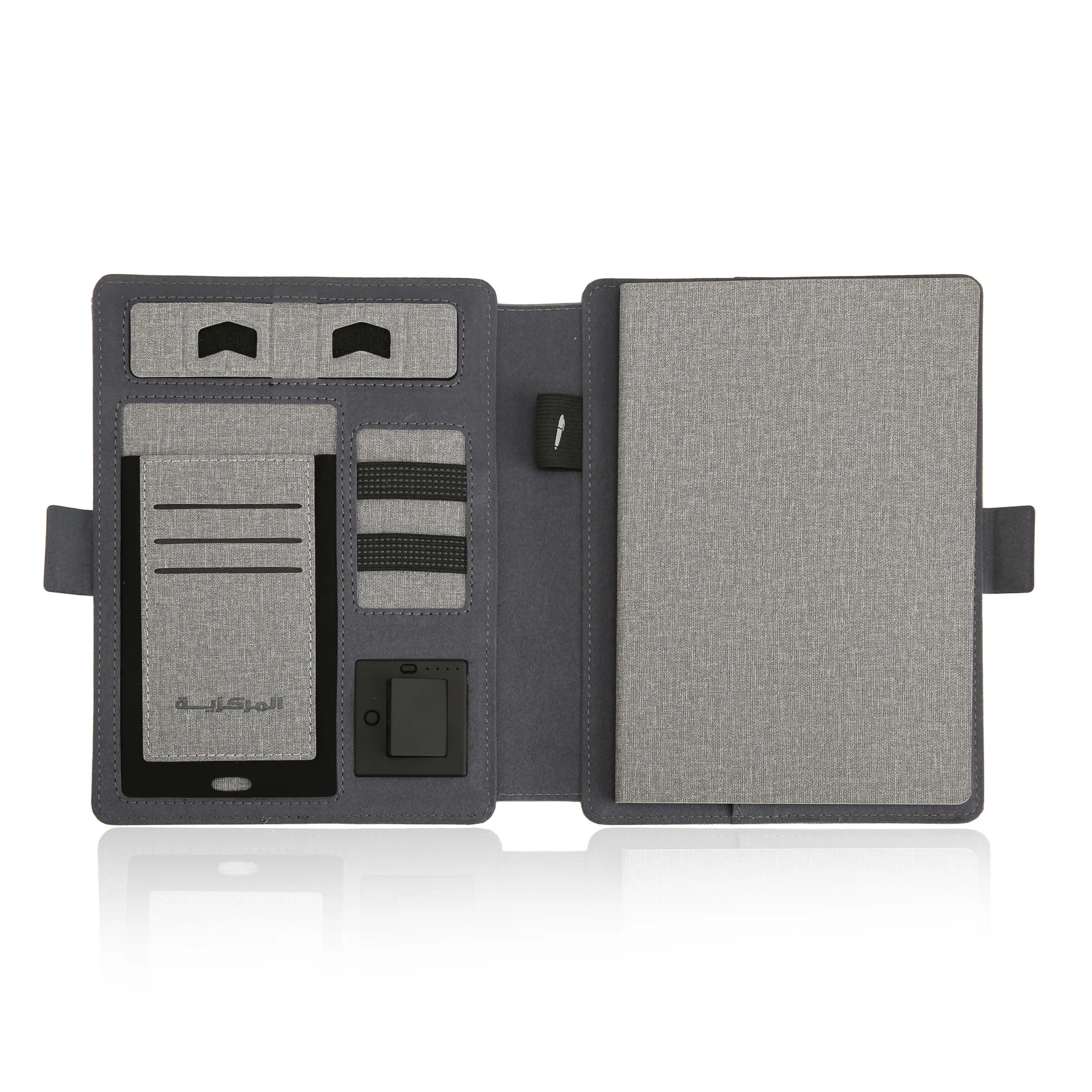 Wholesale Business Gift Smart Leather Diary Notebook Wireless Charging ...