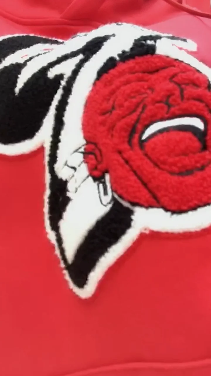 Custom Cotton Clothing Streetwear Chenille Patches 3d Hoodies Oversized ...