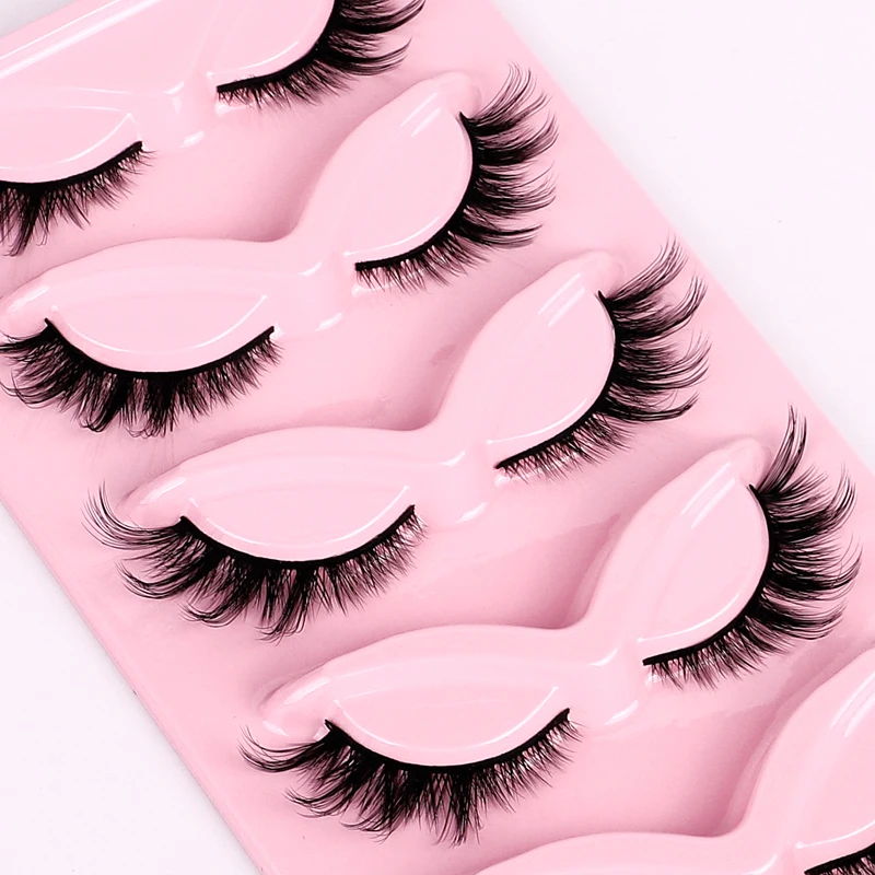 Alibaba.com: New Design Foxy Winged Cat Eye Lashes, Natural Silk Faux ...