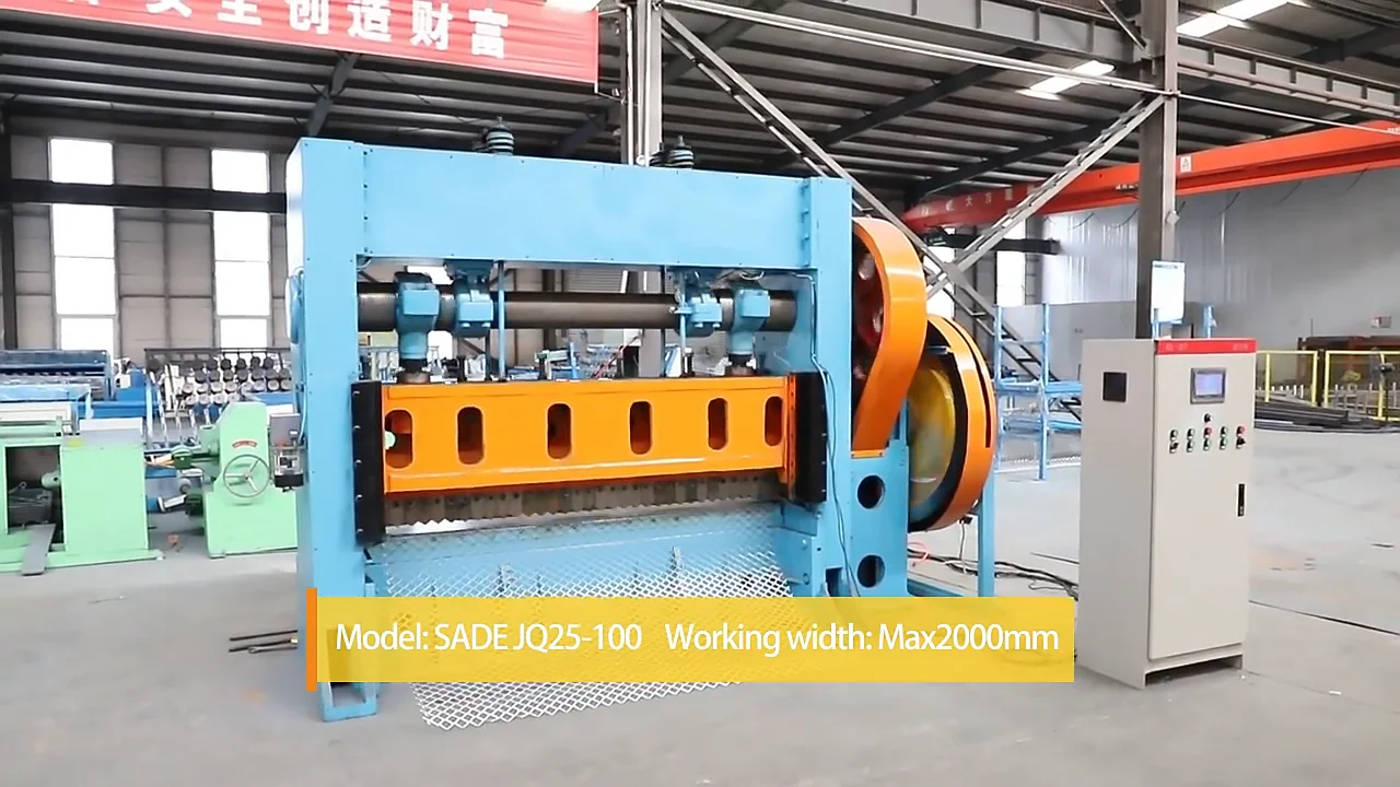 Sade Automatic Expanded Metal Mesh Machine For Max Width 2000/2500mm ...