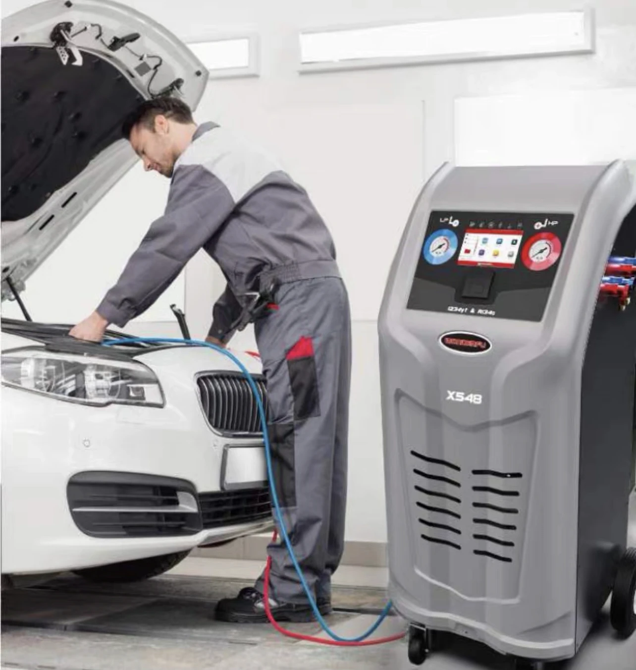 AC Refrigerant Recovery and Filling Machine - Wonderful X548