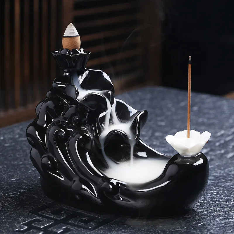 Ceramic Reflux Incense Burner Home Office Decoration New Creative Design Incense Burner - Buy ...