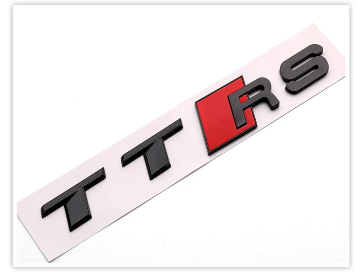 3d Plastic Abs Logo Chrome Car Badge Auto Emblem For Audi Tts Ttrs Car ...
