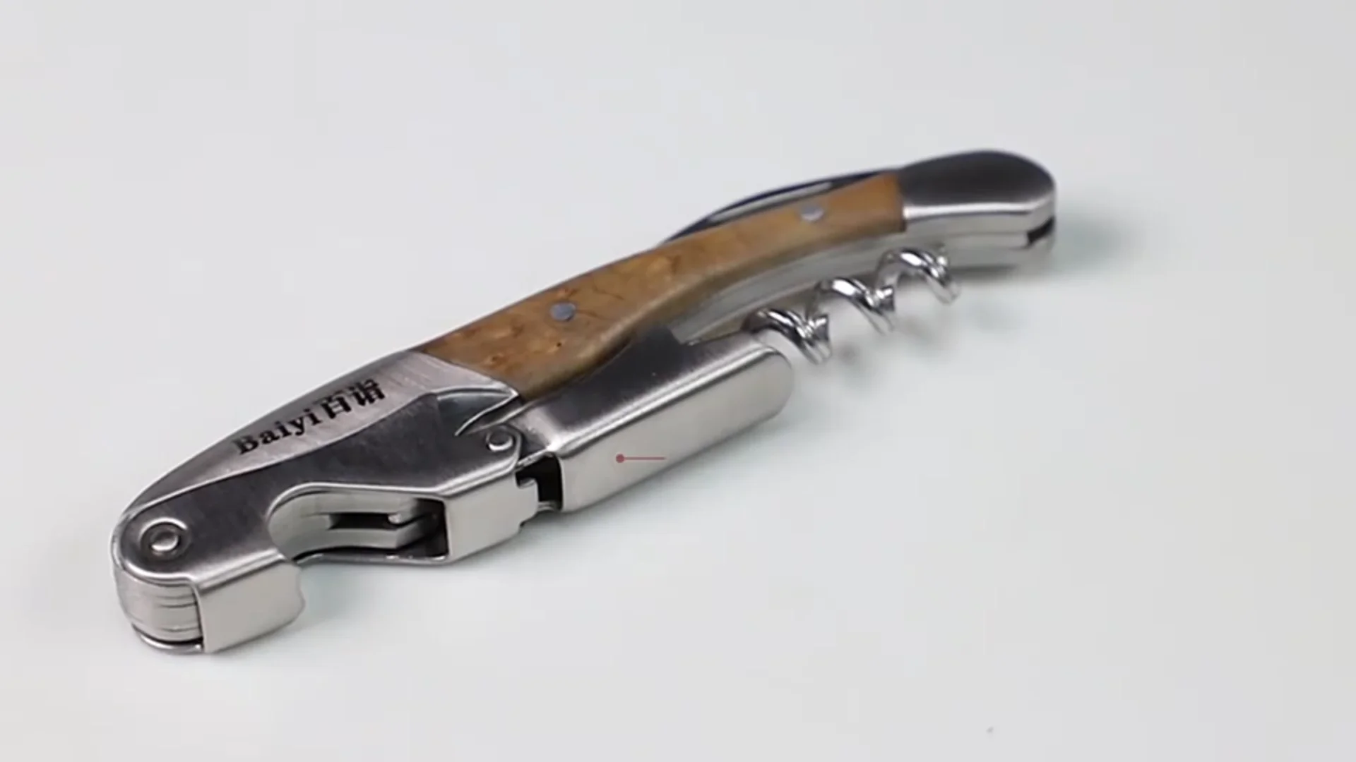 Push Down Cork Screw Rosewood Red Wine Bottle Opener Wooden Wine Bottle ...