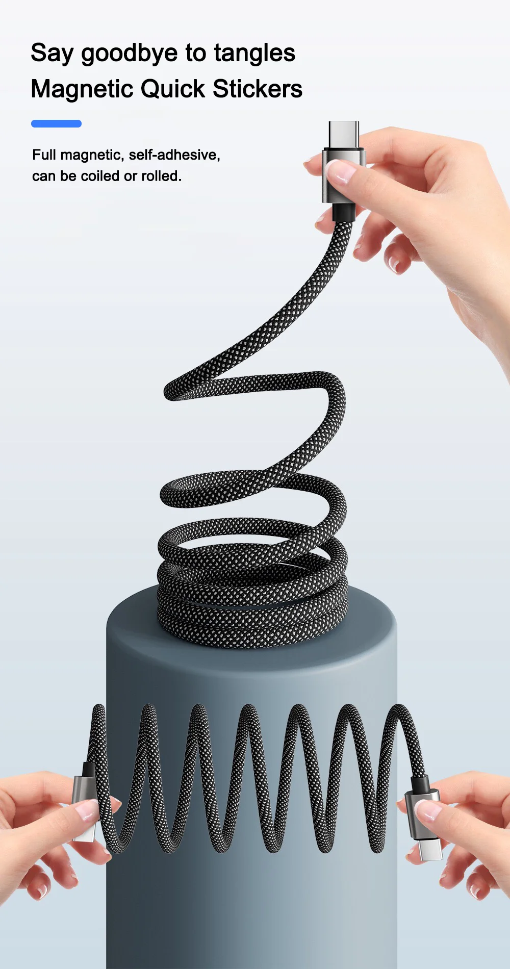 New Magnetic Data Absorption Cable Is Suitable for Iphone Huawei and ...