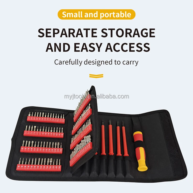 124 Multi-function 3.5mm Electrical Precision Insulated Screwdriver Set ...