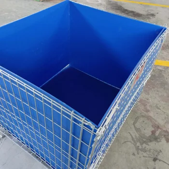 Collapsible Stackable Wire Mesh Stillage Pallet Cage Basket Container ...