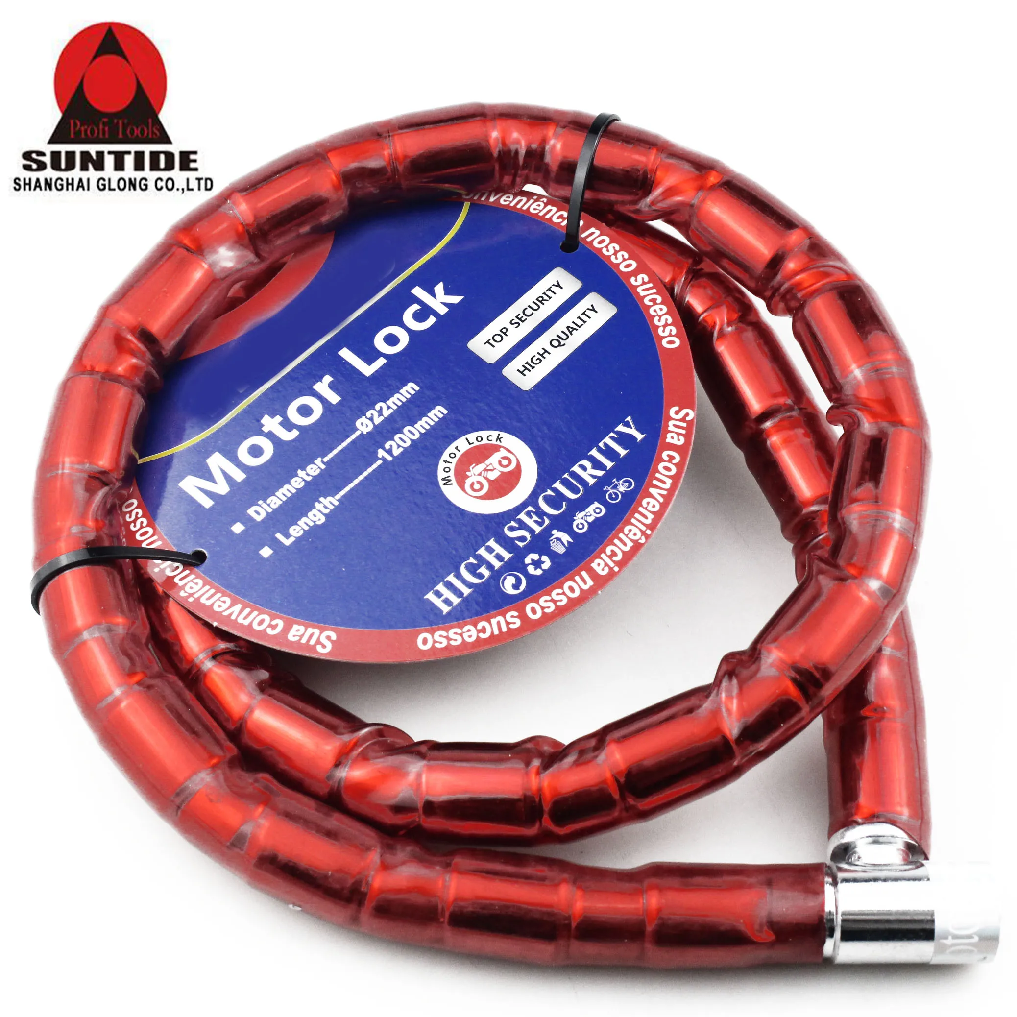 Electric Bike Chain Lock Motorcycle Chain Lock Longer Thicker Mountain ...