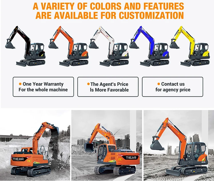 Free Shipping Hydraulic Digger Excavator Crawler 6 Ton 15ton 40ton ...