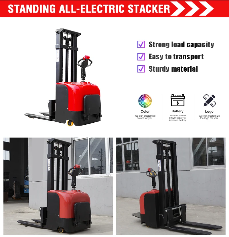 Forklift 4 Way Reach Stacker Four Direction 1.5t 2t 2.5t Electric Reach ...