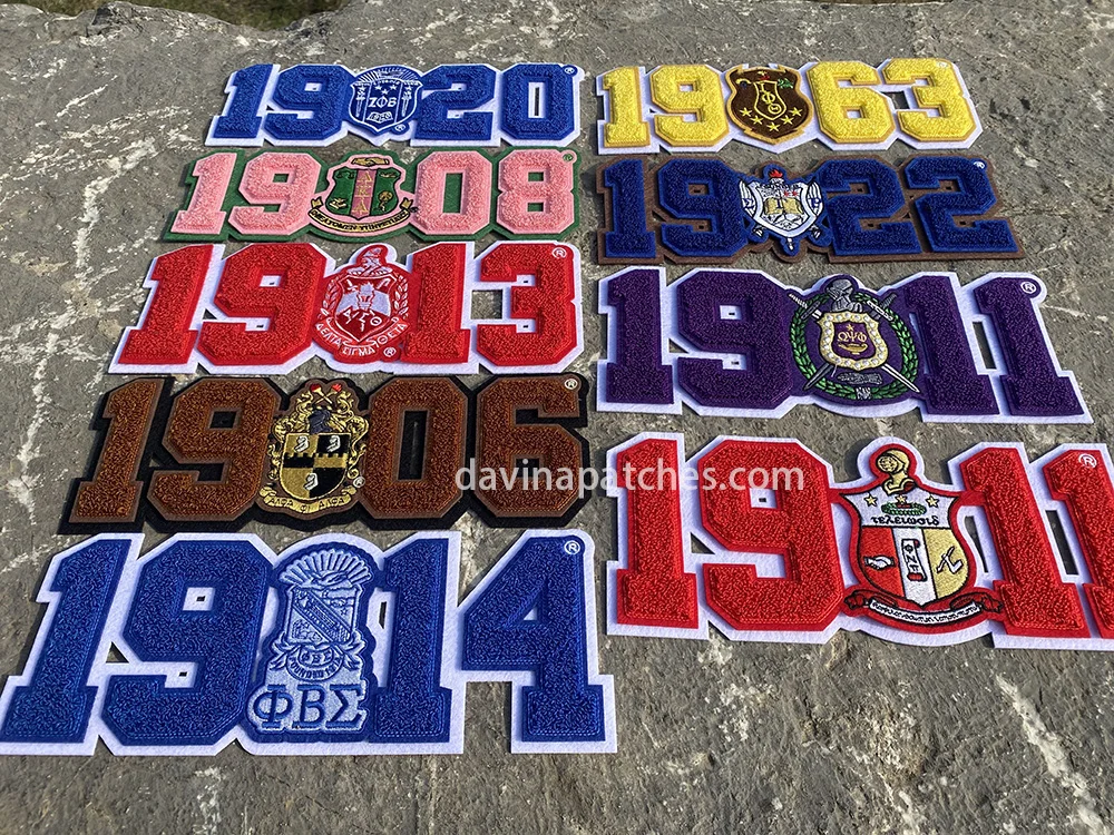 Custom All Groups Greek Letters Chenille Patches /greek Alphabet ...