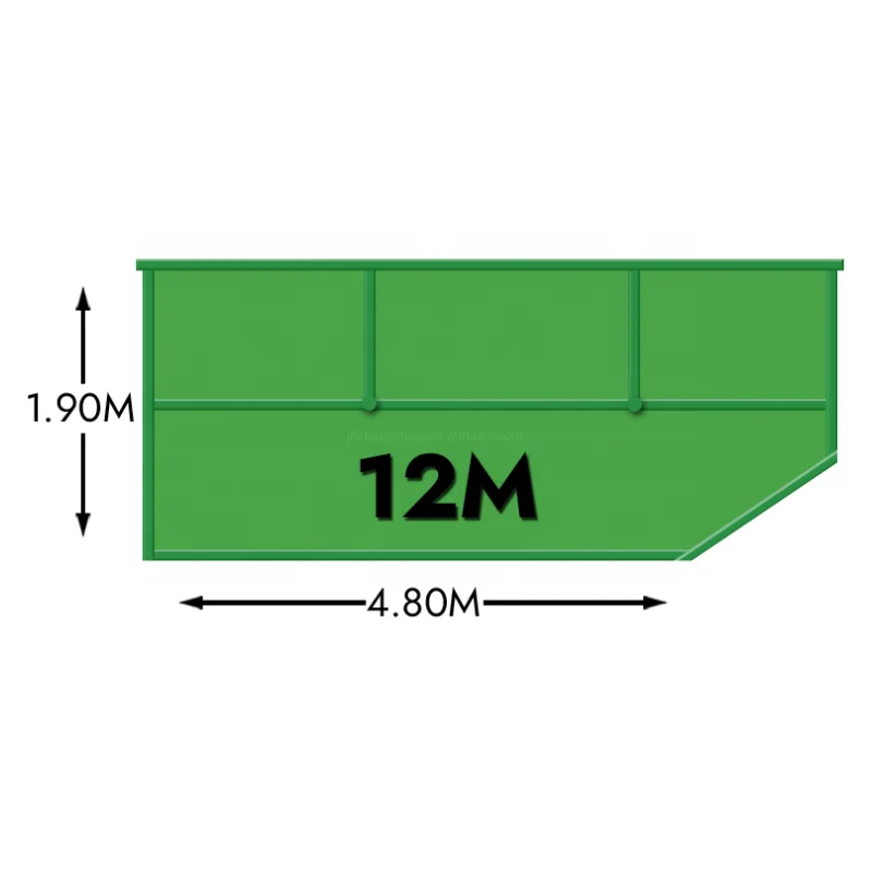 12m3 Skip Bin High Quality Metal Stackable Skip Bin / Waste Container ...