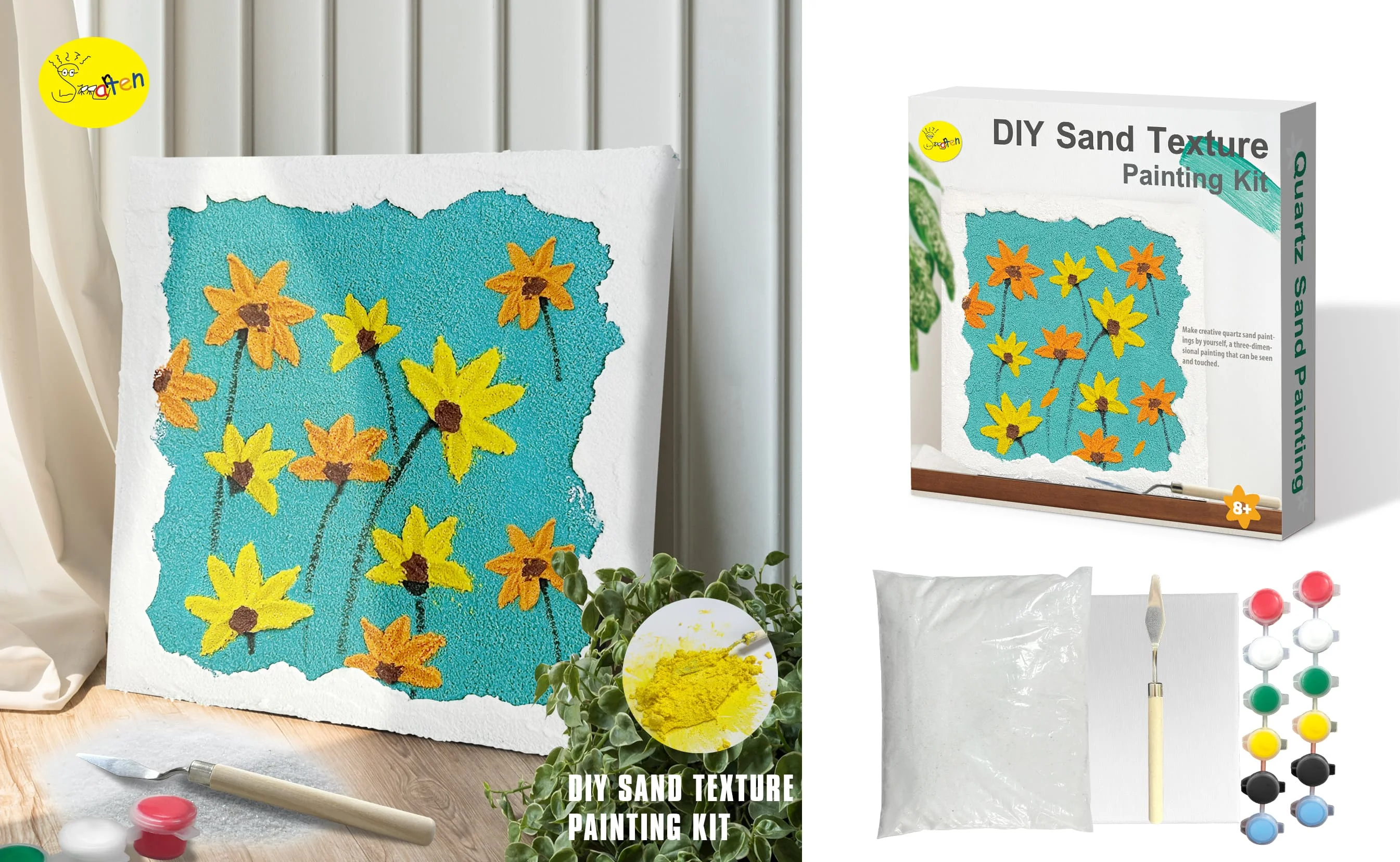DIY Sand Texture Painting Kit - SMARTEN Educational Toys