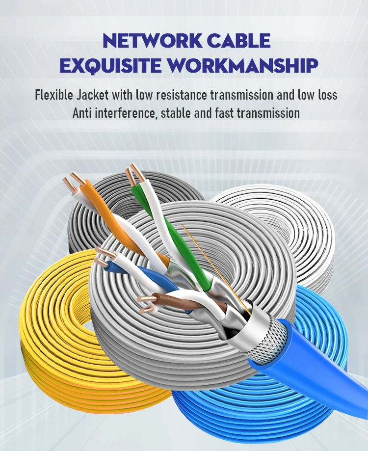 High Speed 5g Cat 7a Cat 7 Ethernet Network Cable Cat7 Utp Sftp Ftp ...