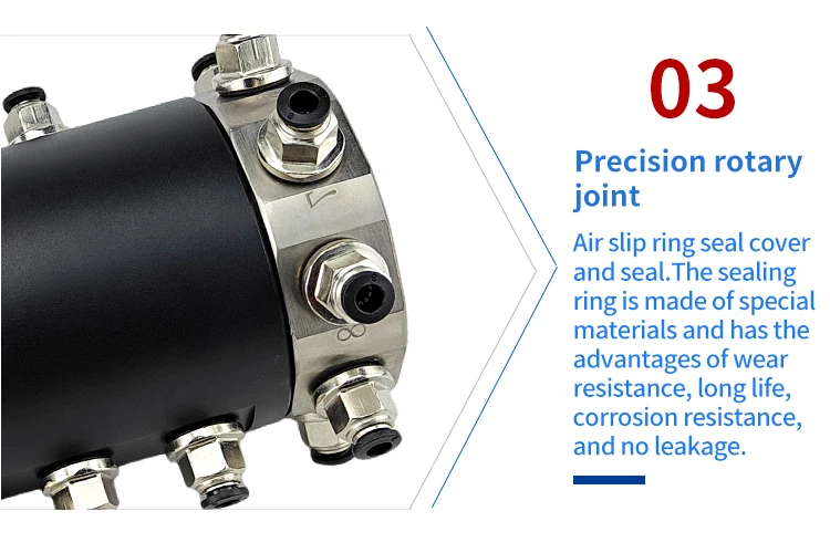 High-Speed Rotating Universal Gas Joint Rotary Slip Ring Pneumatic ...