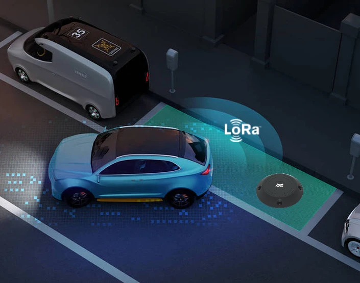 Outdoor Iot Lorawan Smart Car Parking Sensor Device System For Car With ...