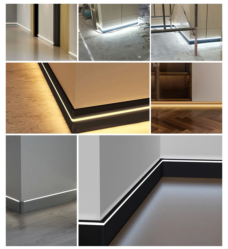 LED Illuminated Aluminum Skirting Board - Modernize Interiors