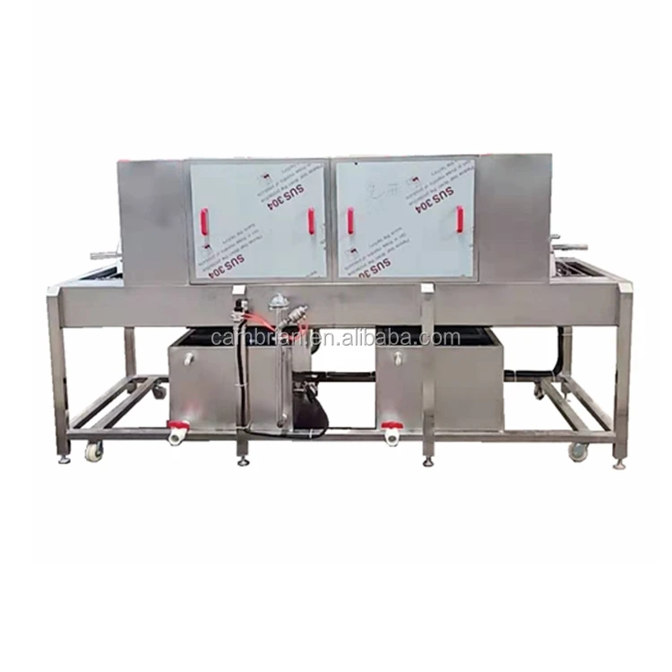 Plastic tray cleaning machine with 3 stage hot water washing| Alibaba.com