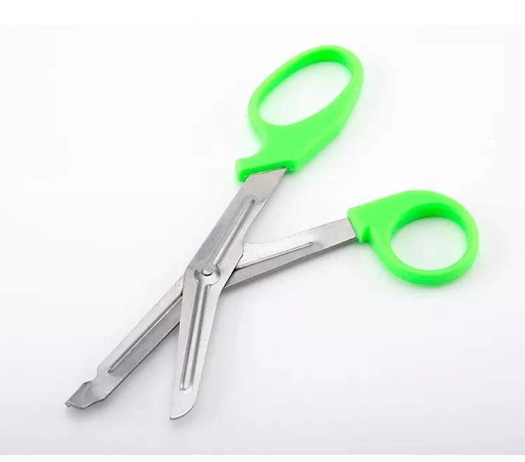 Stainless Steel Medical Scissors - Green Dressing Shears