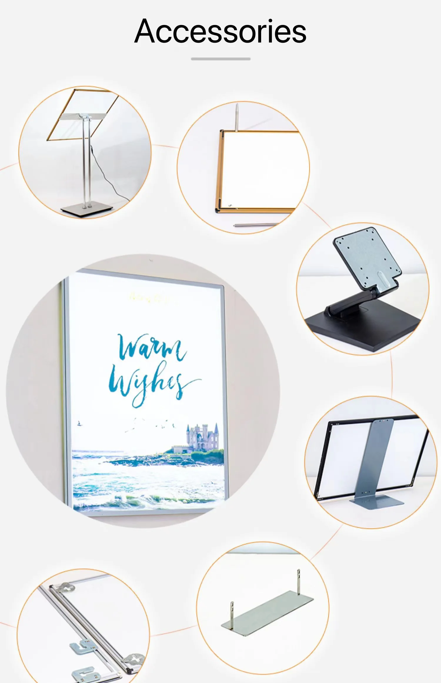 Restaurant Custom Led Light Box Poster Displays Slim Glass Lightbox ...