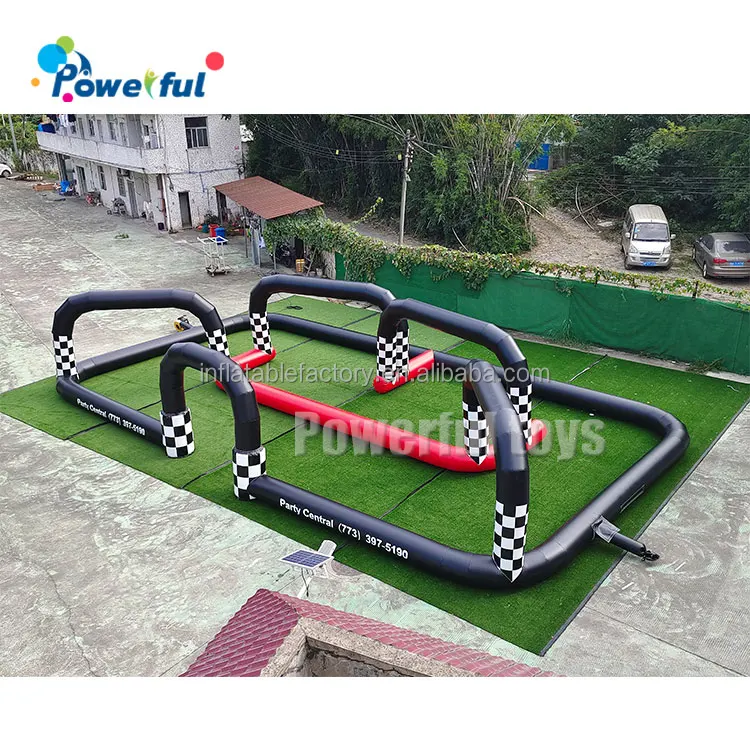 Customized Size Go Kart Inflatable Race Track - Fun & Safety