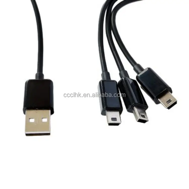 Dual Mini USB 1M 3FT Splitter Cable Power up to Three Devices at Once ...