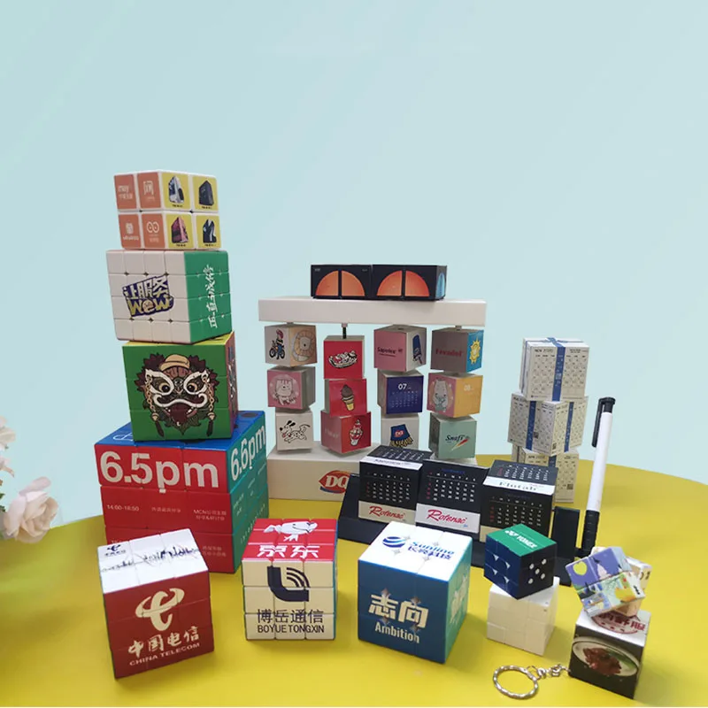 Alibaba.com: Customizable 3x3 puzzle magic cube with logo printing for ...