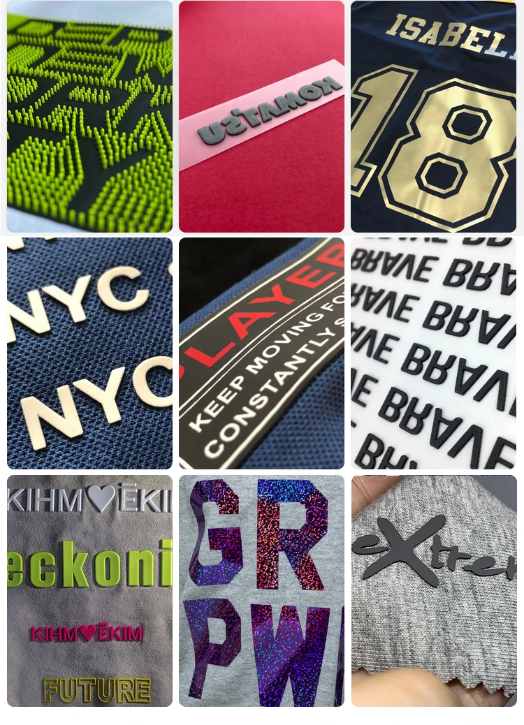 Custom Printed Logo Clothing Iron on Tagless Labels