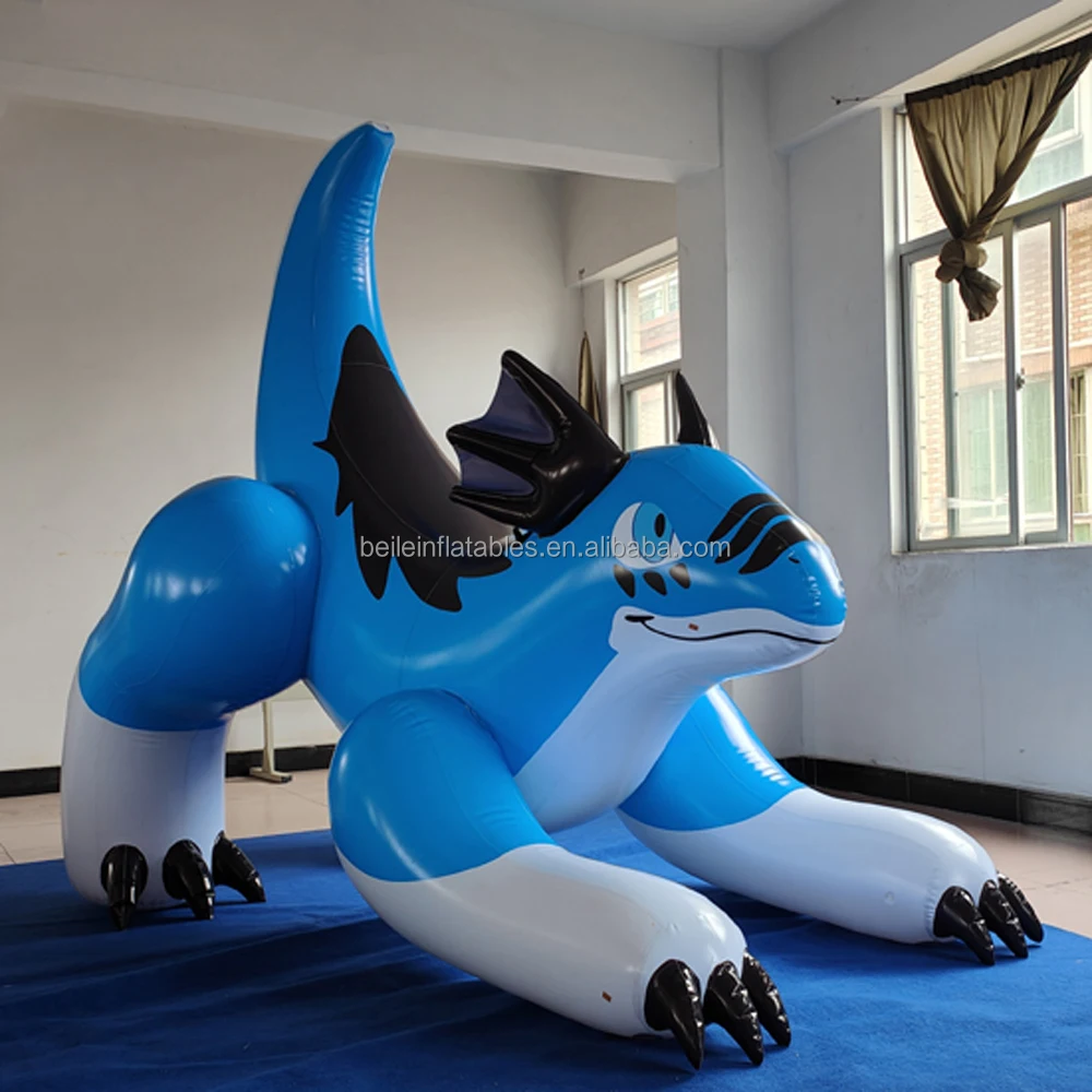 Beile Factory Customize Blue Pvc Inflatable Dragon For Sale - Buy ...