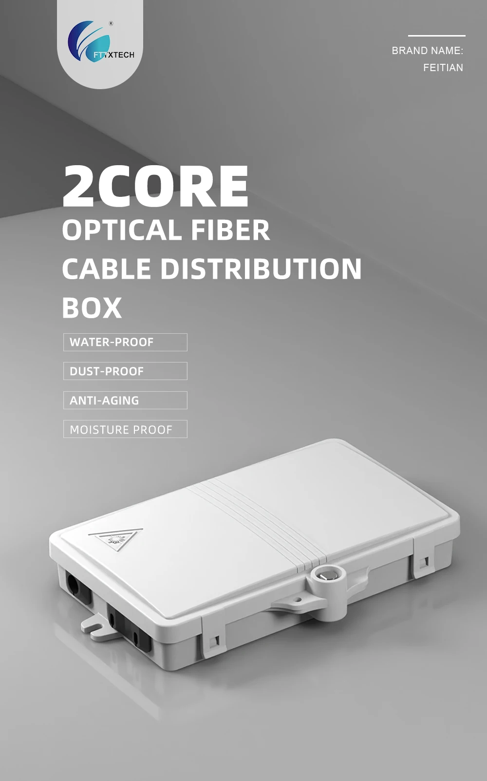 FEITIAN 2 Doors 2 Core Sc Atb Ftth Pto Indoor Optical Distribution Terminal Box Ftth 2 Ports ...