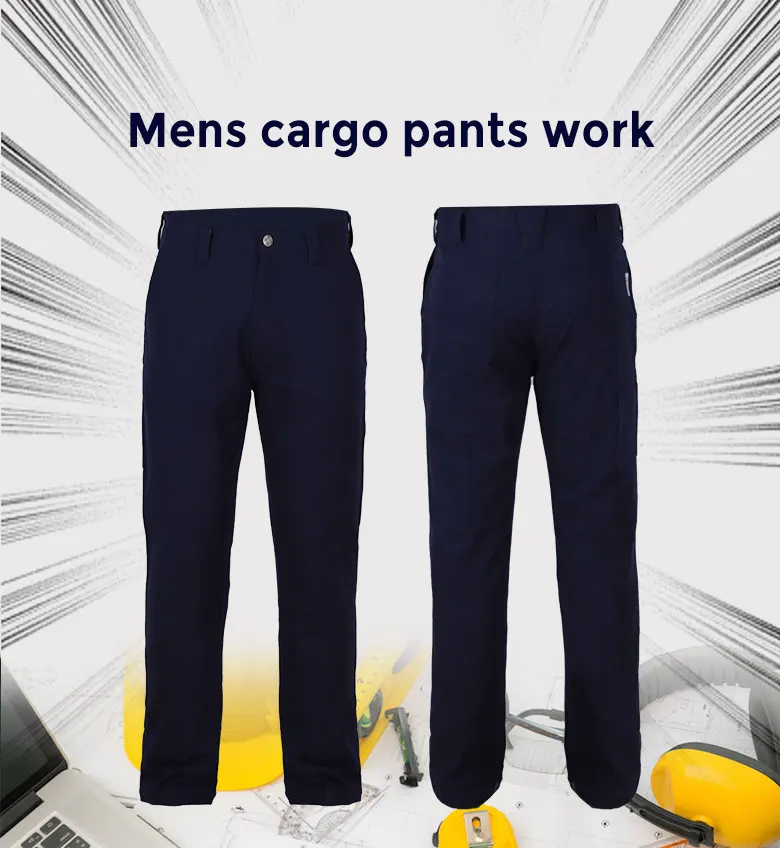 Wholesale Men 100% Cotton Fire Resistant Industry FRC Pants