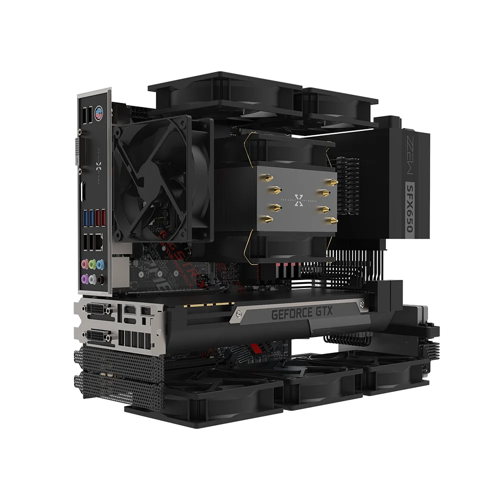 Aluminum MATX Case ZZAW C2 - Gaming & Home Office PC