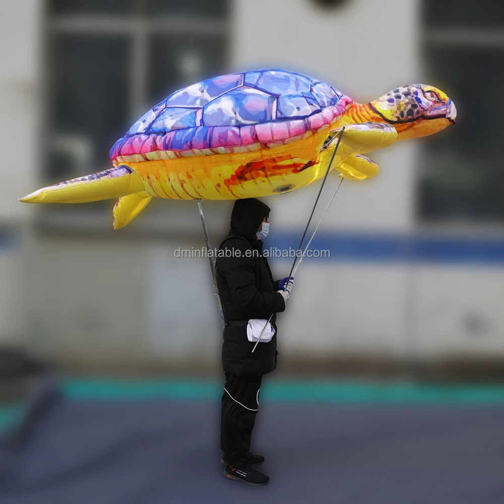 Marine Theme Parade Fish Sea Turtles Shape Inflatable Costume