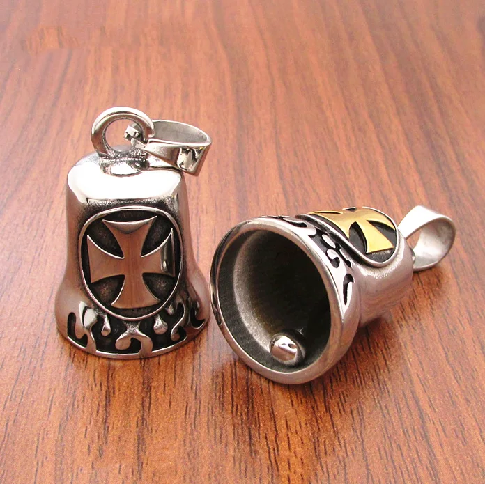 Custom Motorcycle Biker Guard Bell Luck Riding Guardian Bell Keychain ...