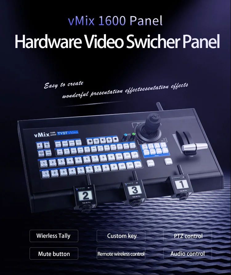 Multi-channel Vmix Control Switcher With Wireless Tally Light Function From Tystvideo - Buy Live ...