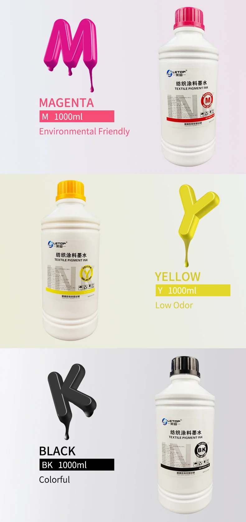 1 Liter I3200-a1 Printhead Dtg Fabric Textile Heat Water Transfer ...