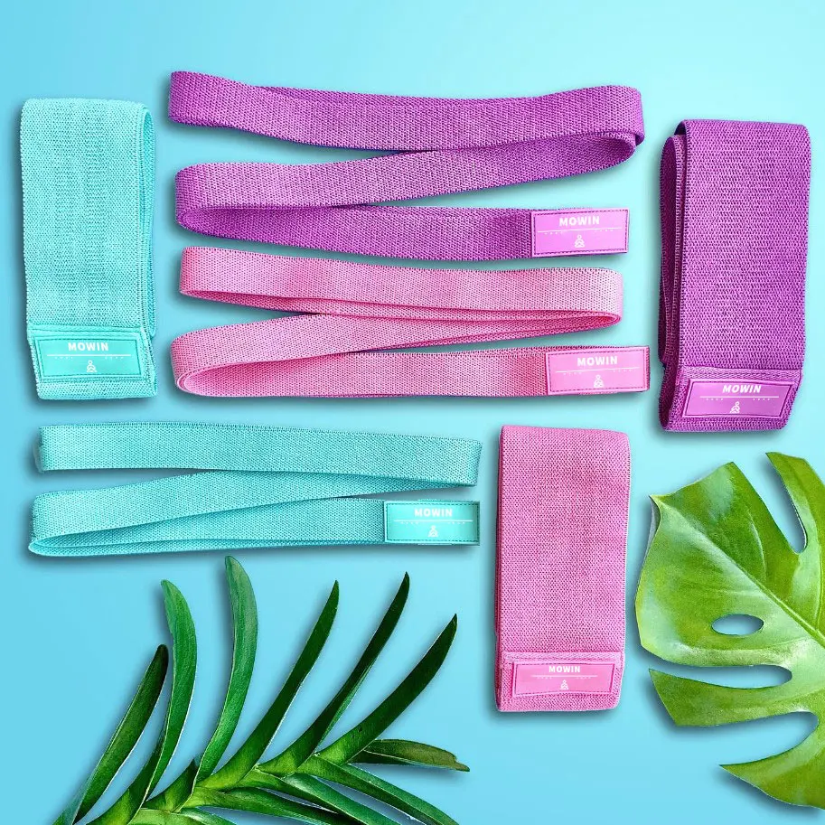 Resistance Bands Set Custom Logo Hip Fitness Printed Gym Workout Pull ...