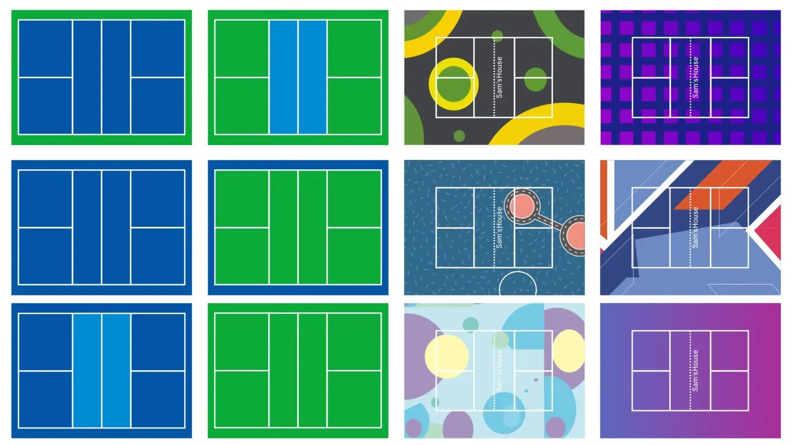 3D Printed Sports Court Surface - Portable Pickleball Mats