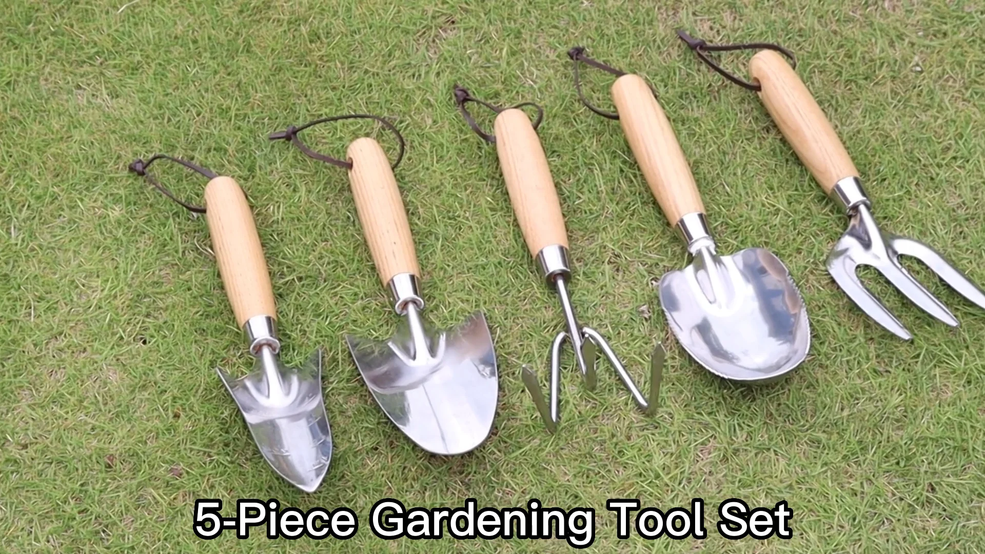 Sunshine Stainless Steel Garden Hand Seed Shovel With Beech Wood Handle ...