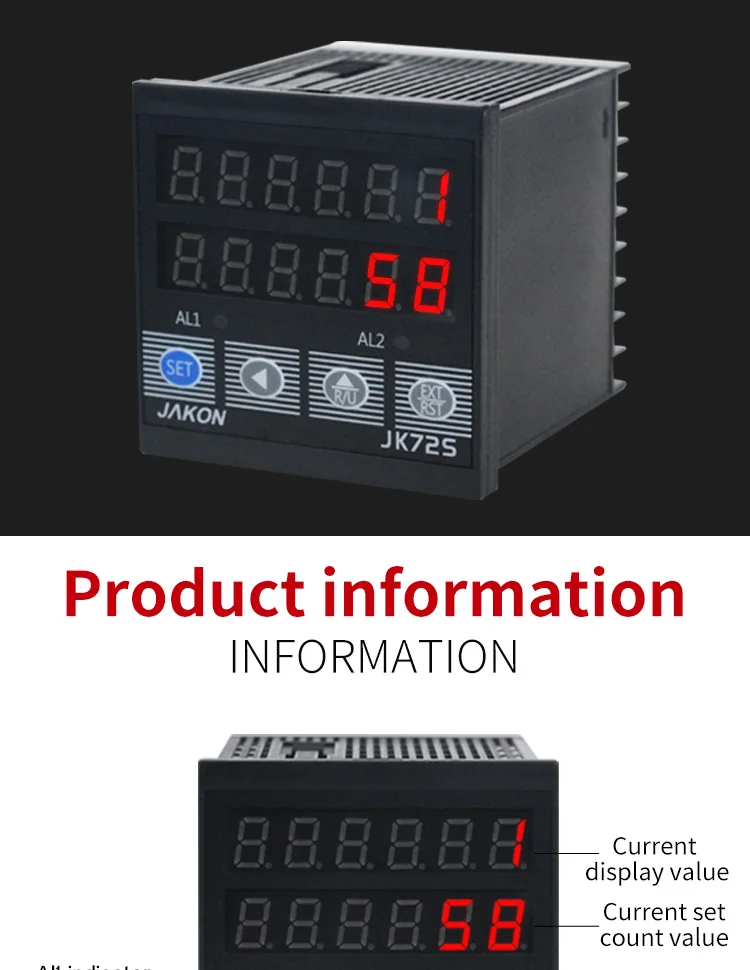 Single Jk72s Counting Display Frequency Fabric Digital Display Counter ...