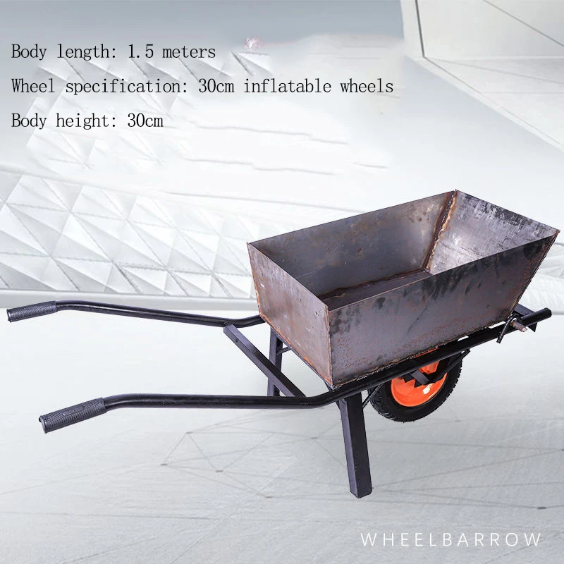 Satong Agricultural Construction Site Single Wheeled Handcart Pushing ...