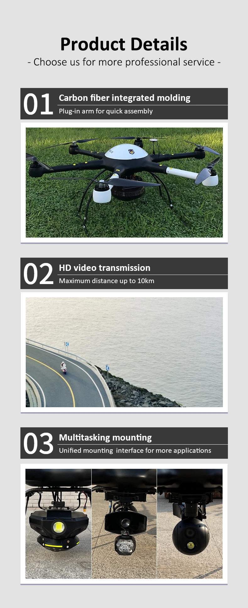 Hot Sell Industrial Grade Six Rotor Uav 6m 1200 Mapping Drone Buy Uav