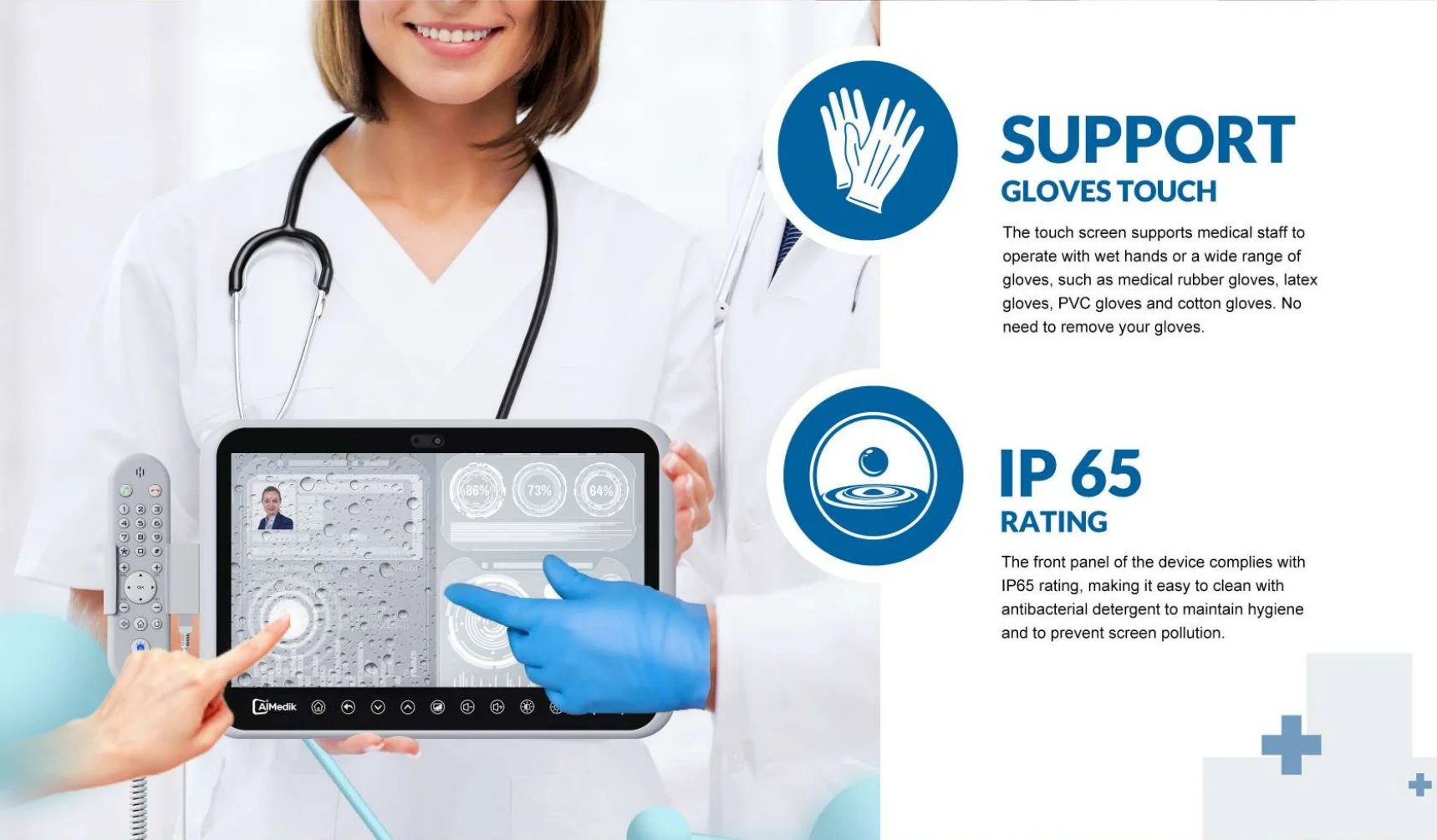 Medical Use 15.6 Inch Capacitive Touch Screen Bedside Infotainment ...