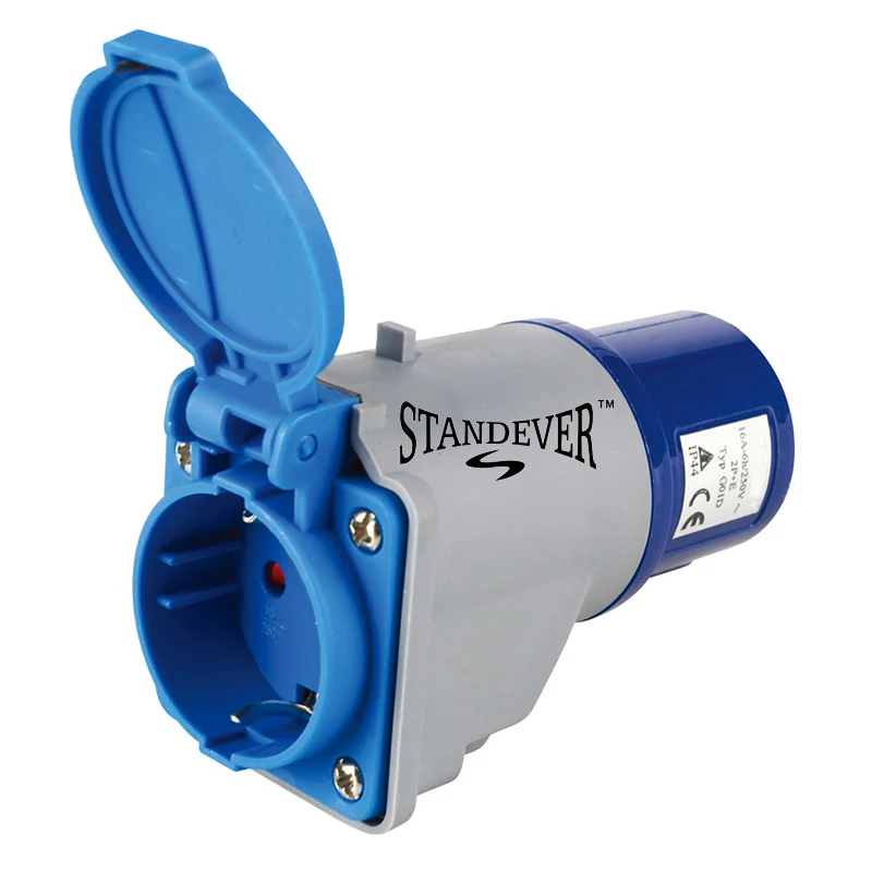 IP44 CEE Socket to Schuko Plug Adapter 230V 16A - Standever