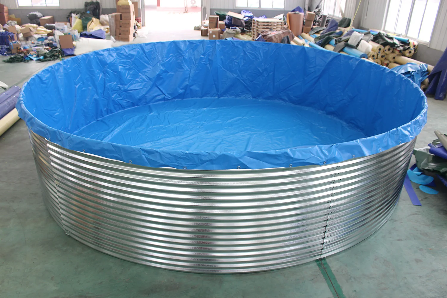 Aquaculture Equipment Galvanized Corrugated Bolted Steel Fish Tank for ...