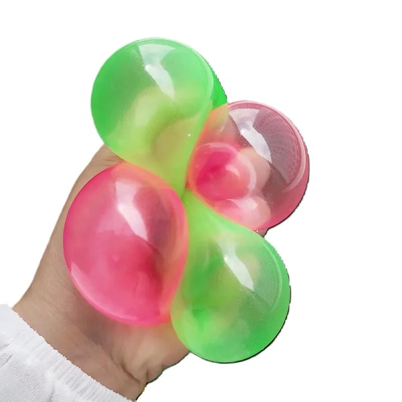 Glowing In The Dark Stress Relief Sticky Empty Air Ball Toys For ...